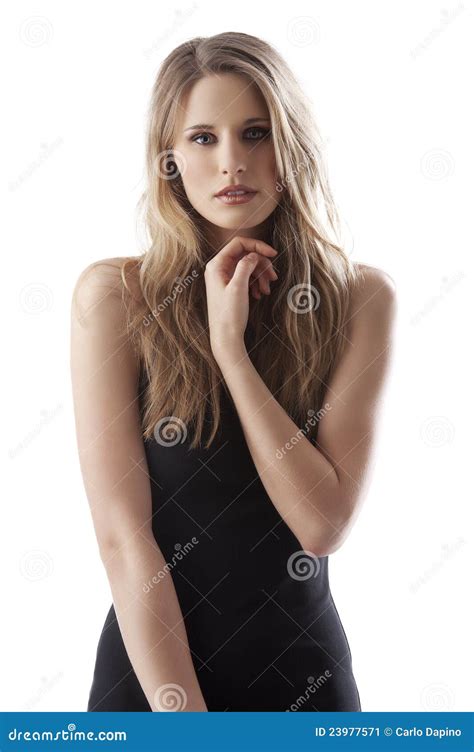 Verleidelijke Blond In Minikleding Stock Afbeelding Image Of Glamour