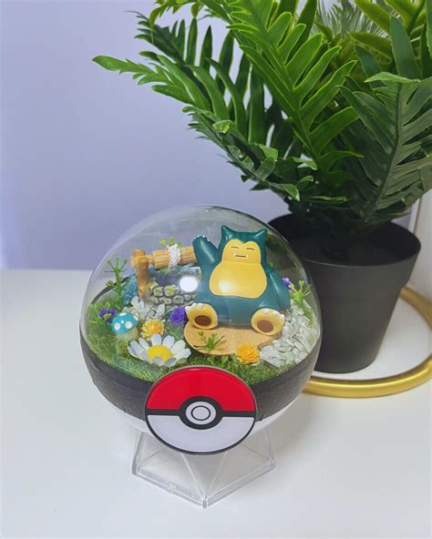 Snorlax Pokeball Terrarium Pokemon Terrarium Pokemon Etsy