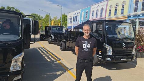 Payne Behind The Wheel Of Bollingers Commercial E Truck