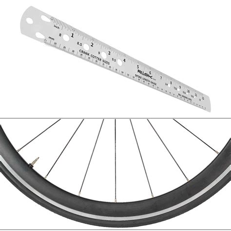 Bike Chain Wear Indicator Ruler Measuring Tool Portable For Folding