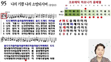 [크로매틱하모니카] 찬송가 95장 나의 기쁨 나의 소망되시며 찬송가교실 Youtube