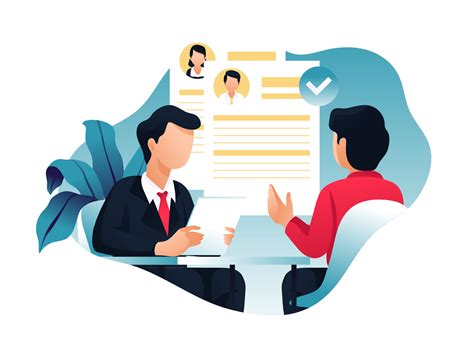 Job Interview Illustration AI