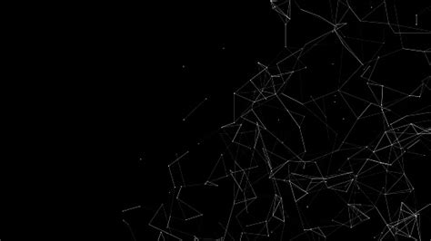 点と線で作られた抽象的なデジタル接続技術の背景ネットワーク接続構造デジタル背景黒と白の多角形空間3dベクトル図 叢のベクターアート素材や