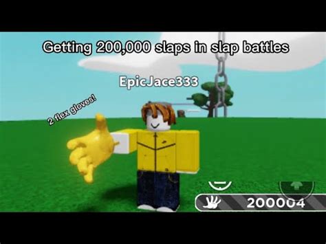 Getting 200 000 Slaps In Slap Battles Roblox YouTube