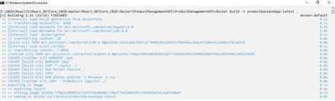 Build And Containerize Product App With React Js Net Core Docker