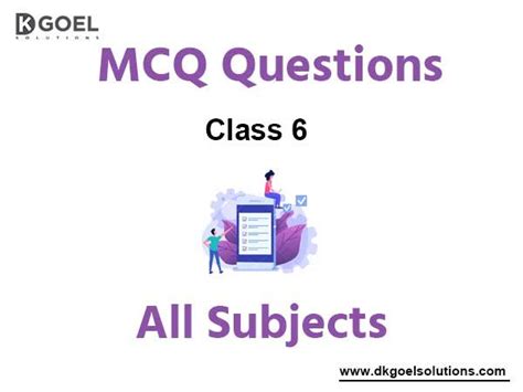 MCQ Questions For Class With Answers For All Subjects