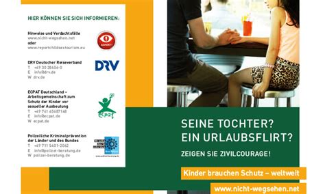 Sex Tourismus Kinder Brauchen Schutz