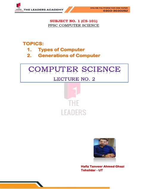 computer lecture no 2 pdf very large scale integration