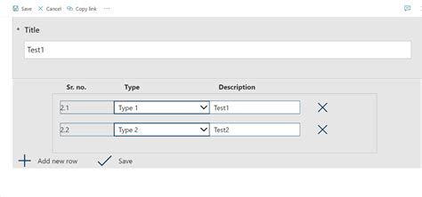 Showing Repeating Section Data From Sharepoint List In Power Apps
