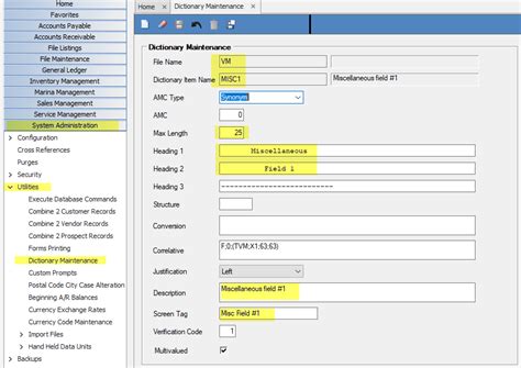 Create Custom Dictionary Item From A Default Dictionary Item Dockmaster Documentation