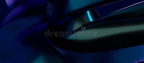 3d Rendering Of An Abstract Metallic Background Stock Illustration