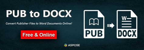 Converti File Publisher In Word Pub In Word Pub In Docx