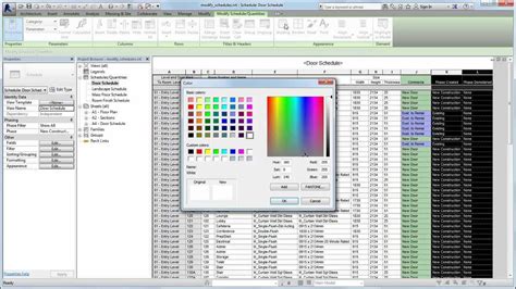 Autodesk Revit Modifying Schedule Format And Layout Revit News