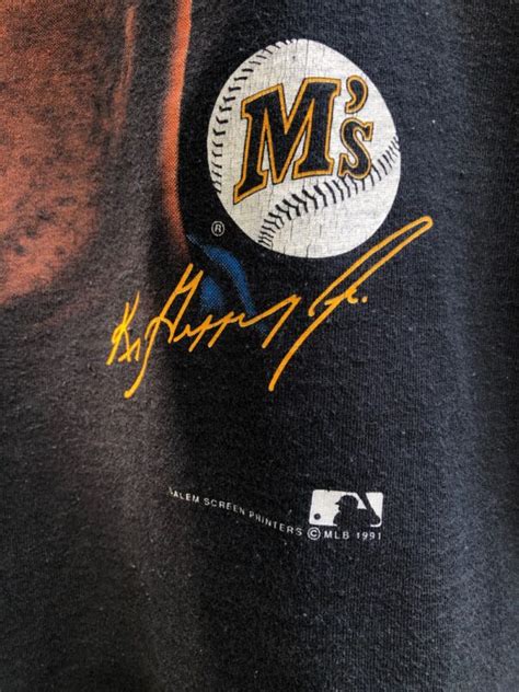 1991 Ken Griffey Jr Seattle Mariners Salem Big Face Mlb T Shirt Size