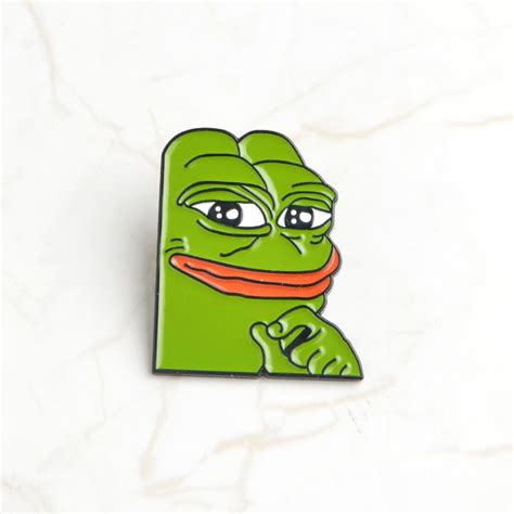 Custom Funny Pepe The Frog Metal Enamel Lapel Pin Wholesale Hat Pins