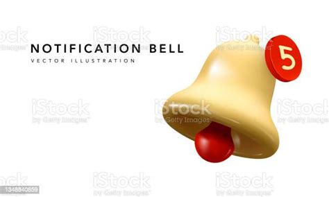 3d 노란색 사실 알림 벨이 흰색 배경에서 격리된 울립니다 벡터 일러스트레이션 기포에 대한 스톡 벡터 아트 및 기타 이미지 기포 날기 노랑 Istock