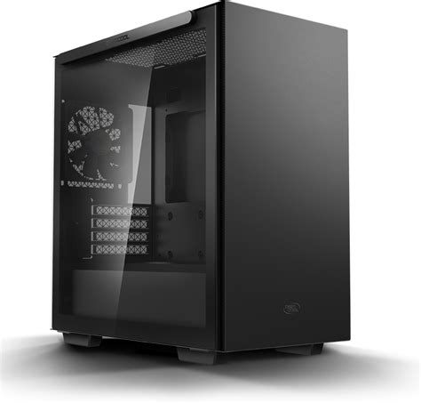 DeepCool MACUBE 110 Micro ATX Case With Full Size Magnetic Tempered Glass Removable HDD Cage And