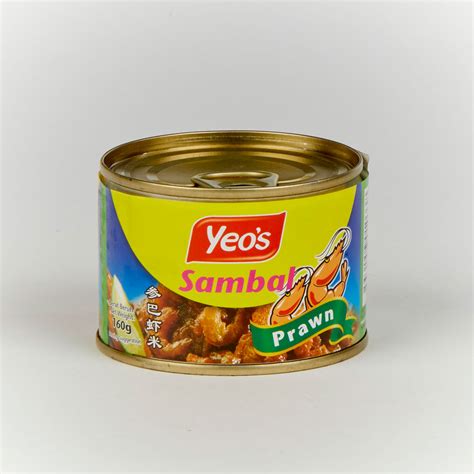 Yeos Sambal Udang 160g 24 Wah Lien