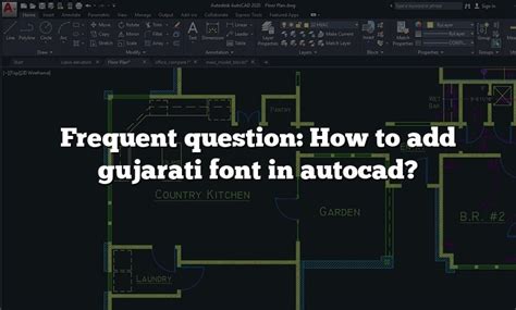 Frequent Question How To Add Gujarati Font In Autocad Caddikt