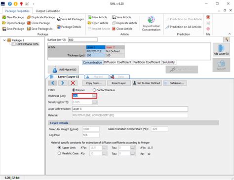 Advanced Specific Migration Limit Software For Prediction Of Diffusion