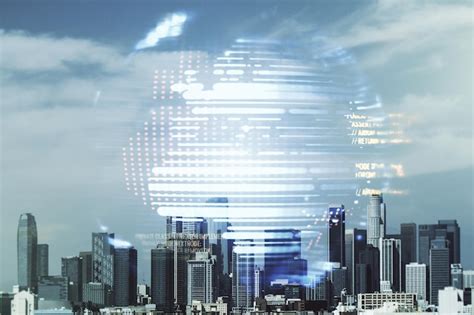 Premium Photo Multi Exposure Of Abstract Programming Language