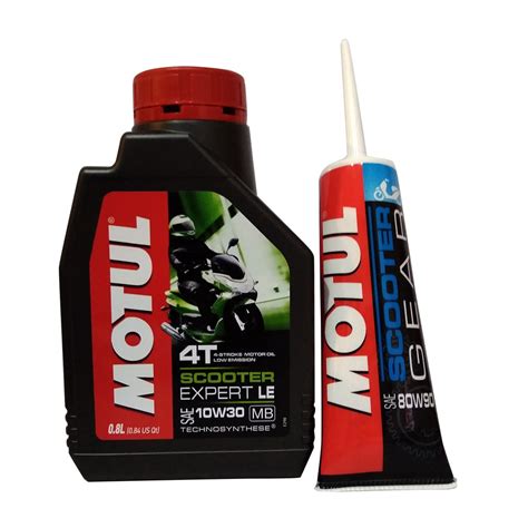 Jual Bundle Motul Scooter Expert LE 10W30 08 liter + 1 Scooter Gear ...
