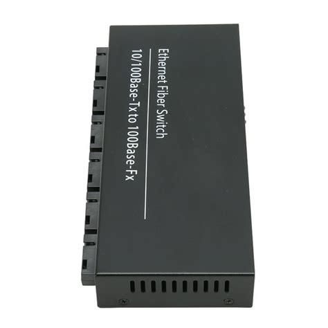 Fiber Transceiver With Sc Port 100mbps Ethernet 25km Range Plug And