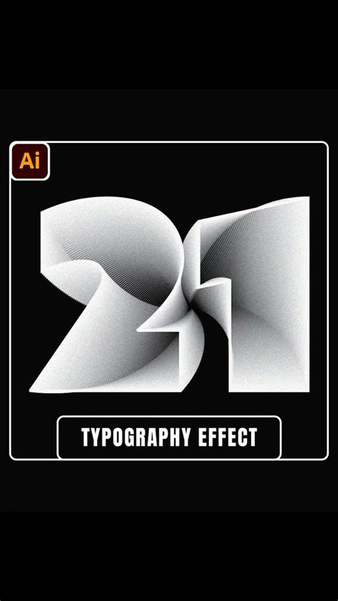 Create Numerical Text Effect In Adobe Illustrator