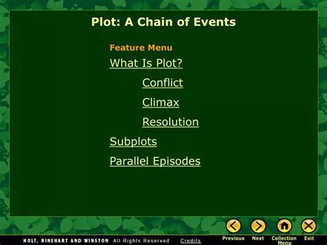 Ppt What Is Plot Conflict Climax Resolution Subplots Parallel