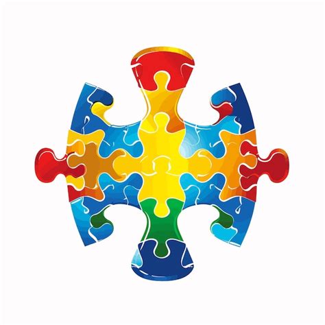 Premium Vector | World_autism_awareness_daycolorful_puzzle_sign