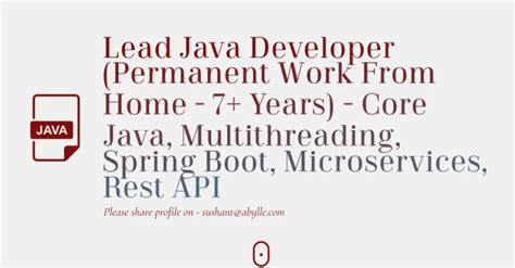Sushant Bansode On Linkedin Hiring Lead Java Exp Noticeperiod