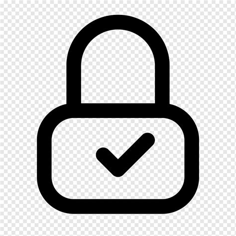 And Check Lock Padlock Protection Security Tick Security And