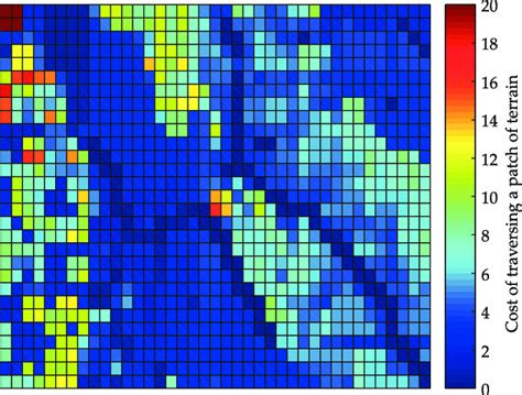 Example Of A Cost Map Which Belongs To The Real Map Shown In Figure Download Scientific Diagram
