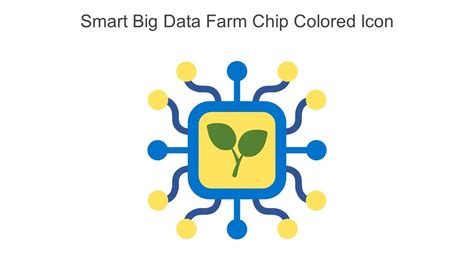 Smart Big Data Farm Chip Colored Icon In Powerpoint Pptx Png And