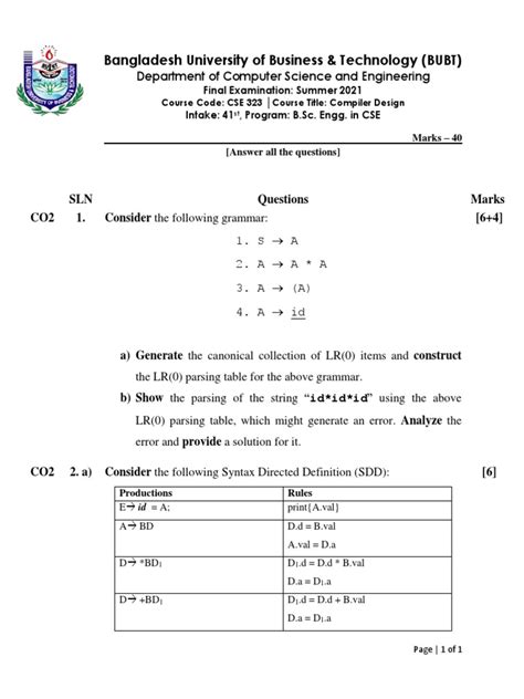 Cse 323 Final Pdf Parsing Metalogic