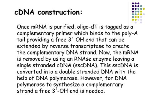 Cdna Library Preparation Ppt For Jamil Sir Ppt