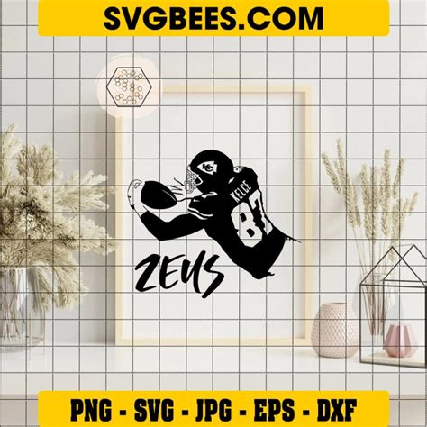 Travis Kelce Svg Kansas City Chiefs Svg Zeus Svg Kelce Svg Svgbees