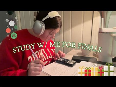 Study W Me For Finals Vlogmas Day Youtube