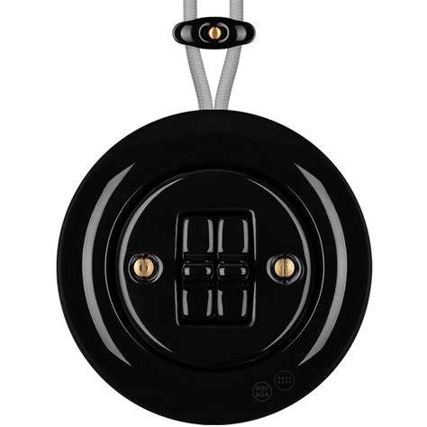 Porcelain Katy Paty Colona Round Surface Mounted Double Slim Button