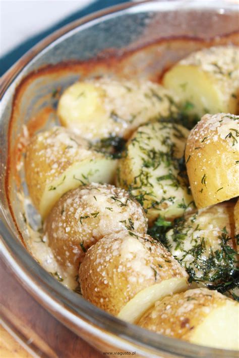 Młode ziemniaki pieczone z parmezanem i mlekiem Via Gusto