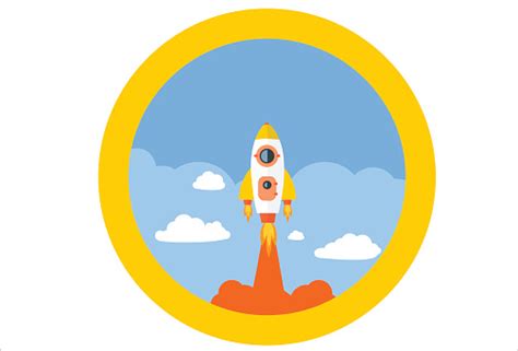비즈니스 스타트업 출시 컨셉을 위한 로켓 일러스트레이션 계획에 대한 스톡 벡터 아트 및 기타 이미지 계획 과학 구름