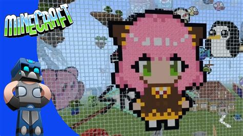 Anya Pixel Art Minecraft Tutorial Como Hacer A Anya Pixel Art De Spy