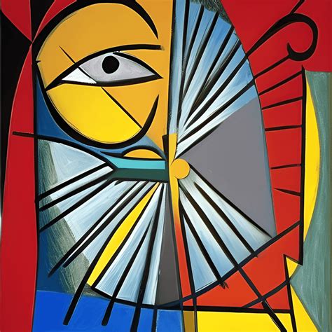 Picasso Style Sun · Creative Fabrica
