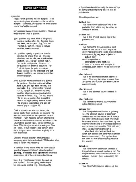 Ethereal Tcpdump Pdf Pdf