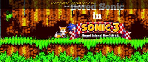 Completed Bored Sonic In Sonic 3 A I R [sonic 3 A I R ] [works In Progress]