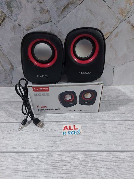 Jual Speaker Komputer Multimedia Sterero Fleco F ORIGINAL Di Lapak All U Need Bukalapak