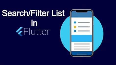 How To Search List From Api In Flutter Flutter Search Example Youtube