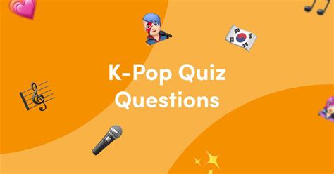 50 K Pop Quiz Questions And Answers Kwizzbit