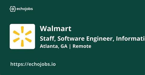 Walmart Is Hiring Staff Software Engineer Information Security Atlanta Ga Spring Nodejs