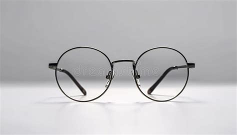 Eyeglass Frames Isolated On White Background Front View Generative Ai